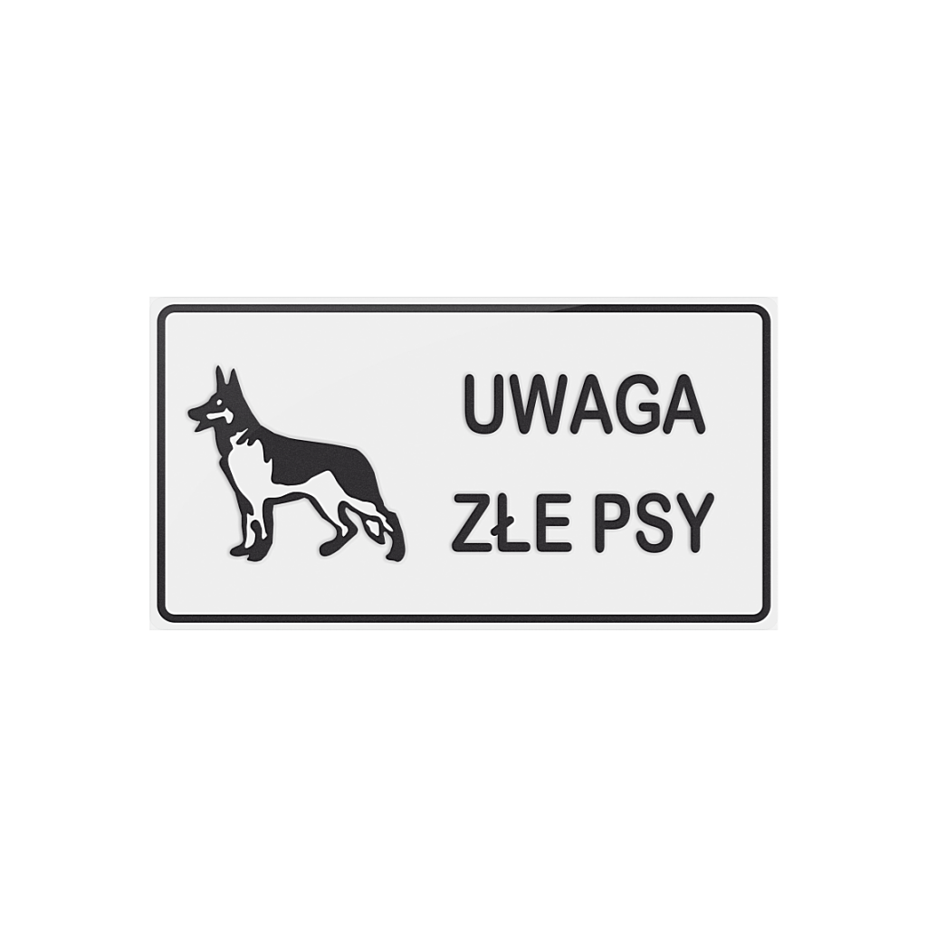 Tablica - Uwaga! Złe psy - Tabliczki24 - Sklep z tablicami i ...